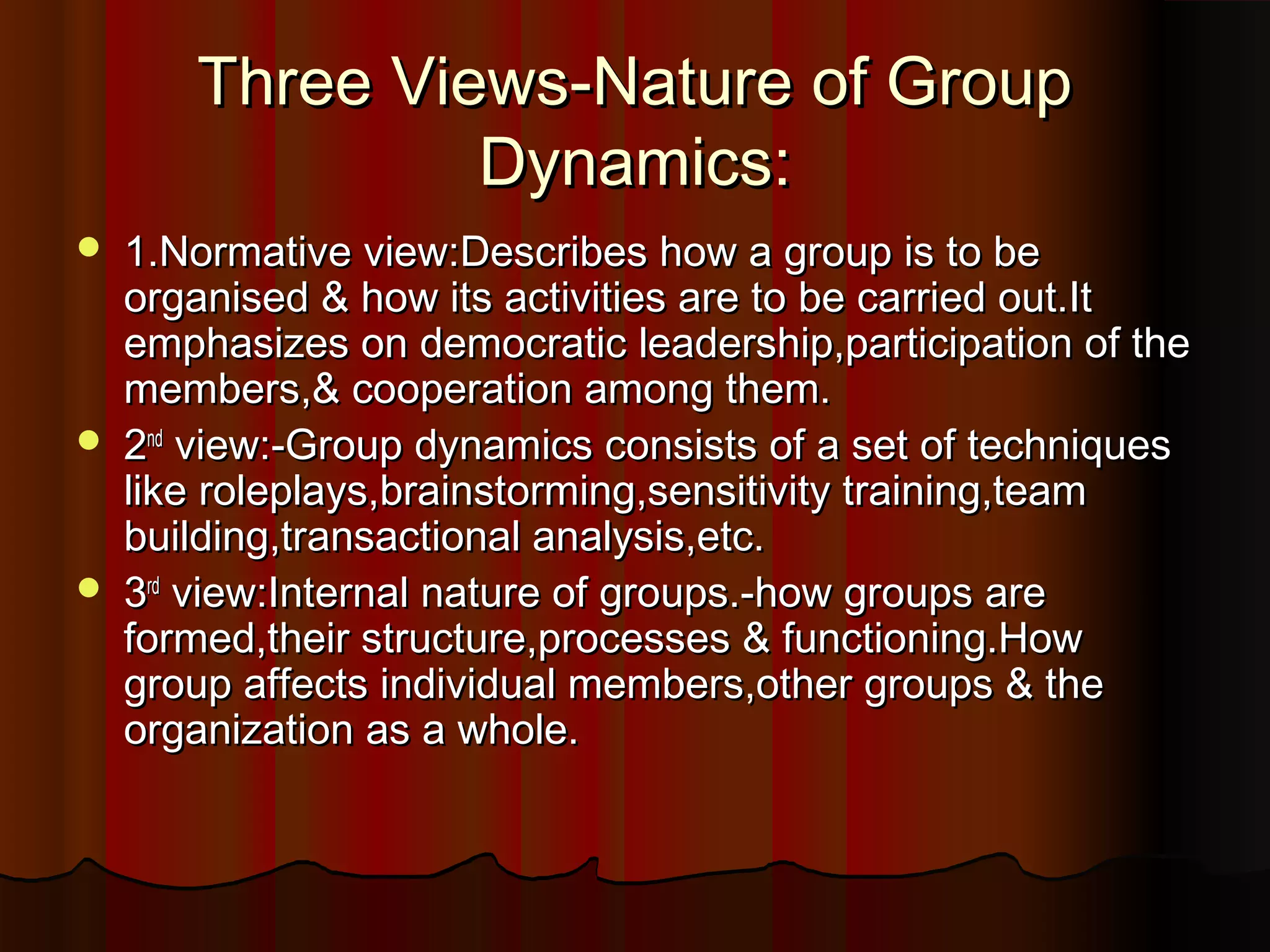 Group dynamics | PPT