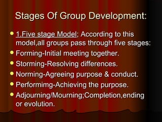 Group dynamics | PPT