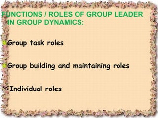 Group dynamics | PPT