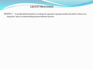 Group dynamics | PPTX