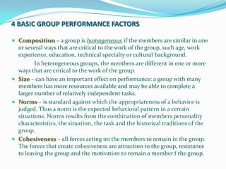 Group dynamics | PPTX