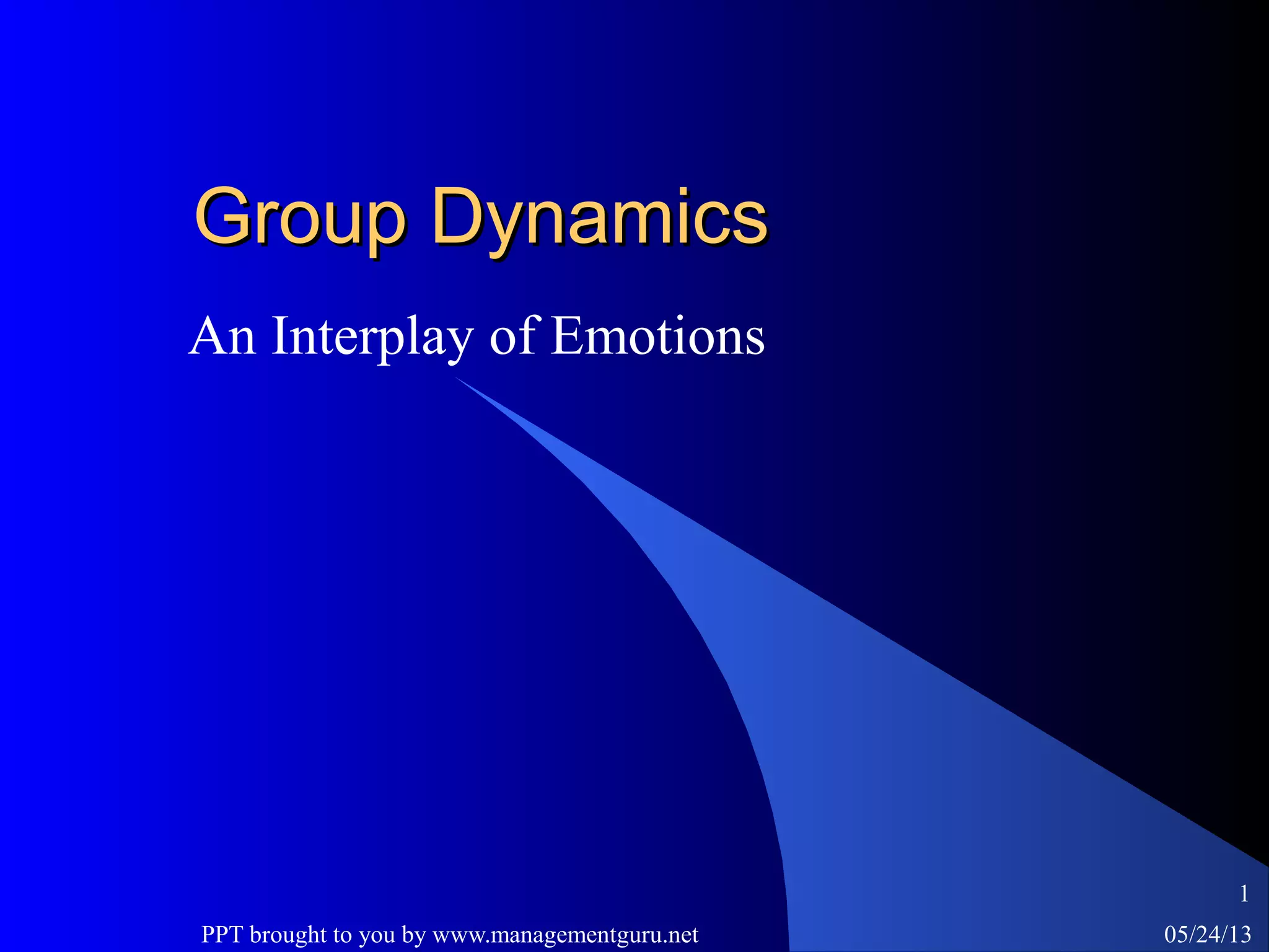 Group dynamics | PPT