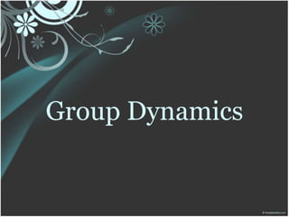 Group Dynamics - BMS | PPTX