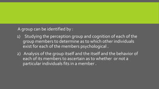 Group dynamics | PPTX