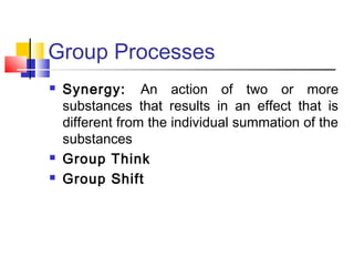 Group dynamics | PPT