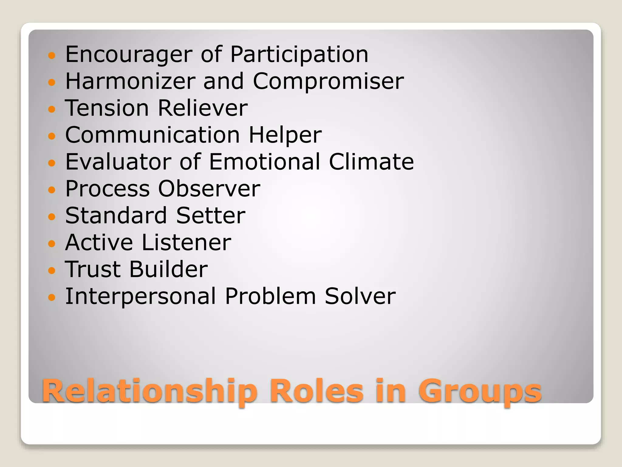 There's No "I" In Team: Group Dynamics | PPTX