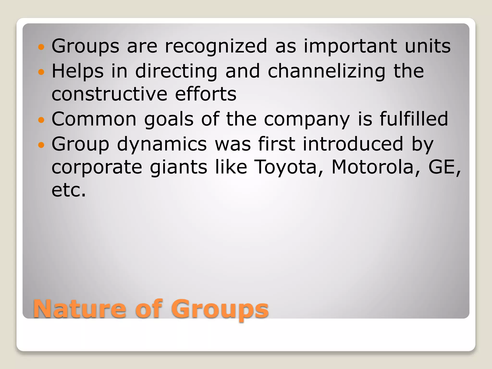 There's No "I" In Team: Group Dynamics | PPTX