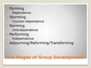 There's No "I" In Team: Group Dynamics | PPTX