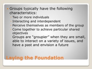There's No "I" In Team: Group Dynamics | PPTX
