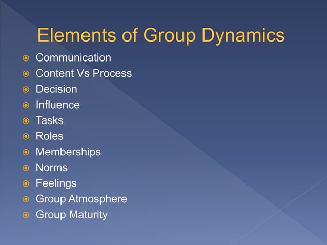 Group Dynamics | PPT