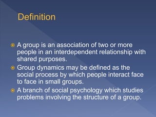 Group Dynamics | PPT