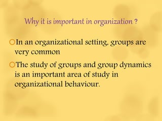 Group dynamics | PPTX
