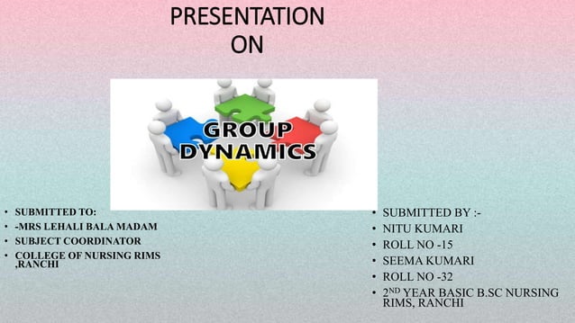 Group dynamics | PPT
