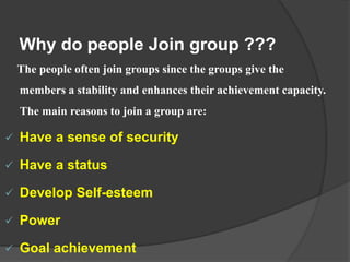 Group dynamics | PPTX
