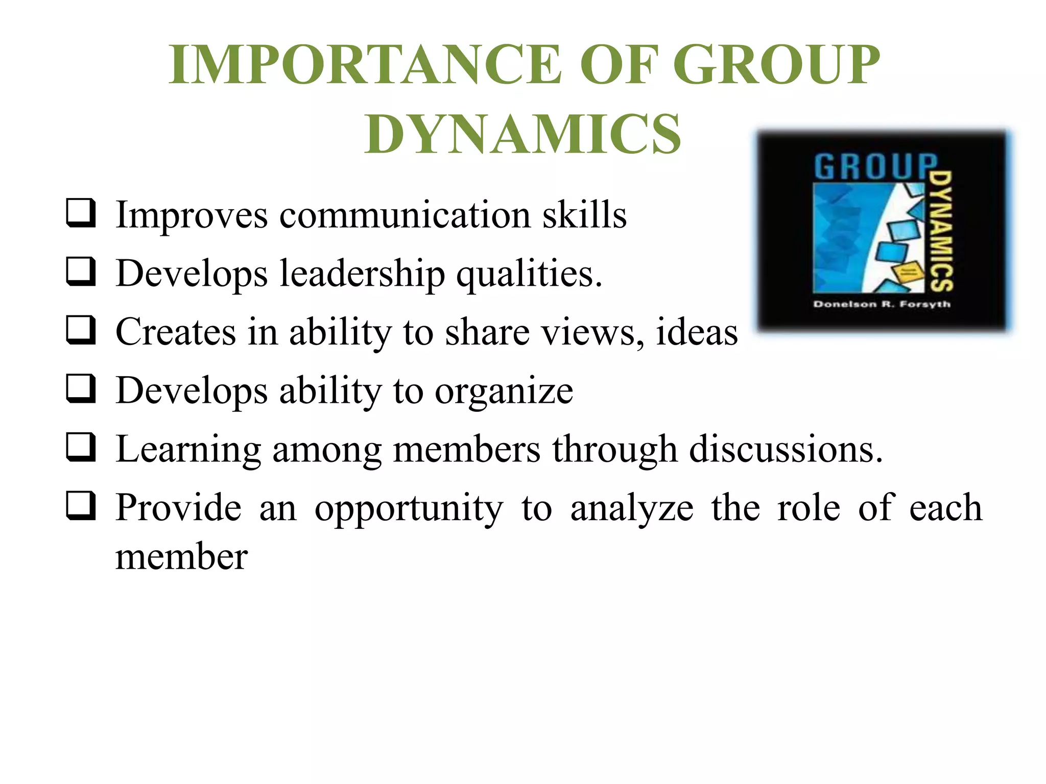 Group dynamics | PPTX