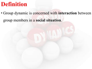 Group dynamics | PPT