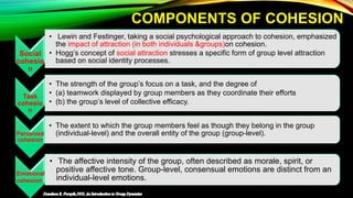 GROUP PRESSURE COHESIVENESS LEADERSHIP | PPT