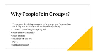 Group dynamics | PDF