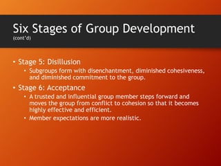 Group dynamics and Team work | PPTX