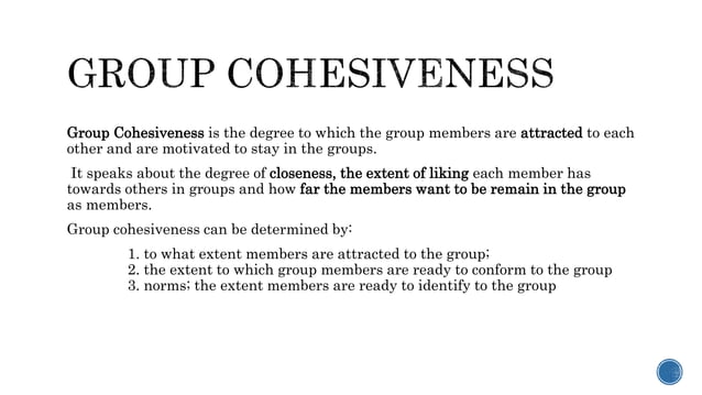 Types of Groups. Need for formation of Group. Formal group and Informal ...