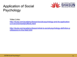 Group Dynamics in Social Psychology Introduction | PPTX