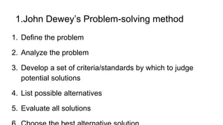 Group Problem Solving and Decision Making | PPTX