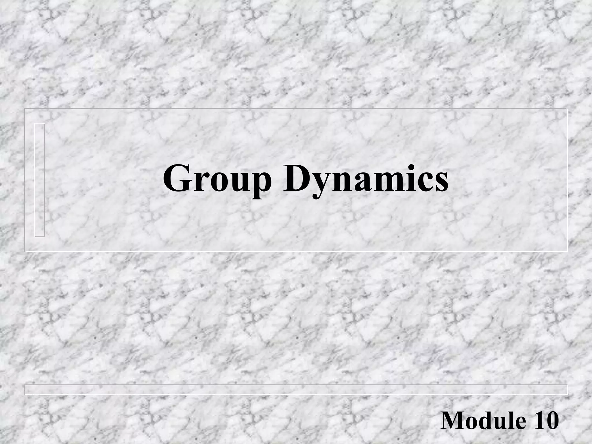 Group dynamics (1) | PPT