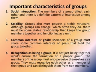 Group dynamics and Teams | PPTX