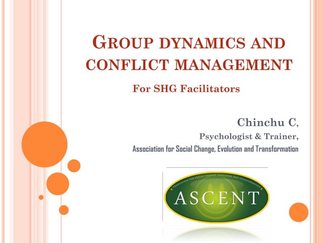 Group dynamics and conflict management | PDF