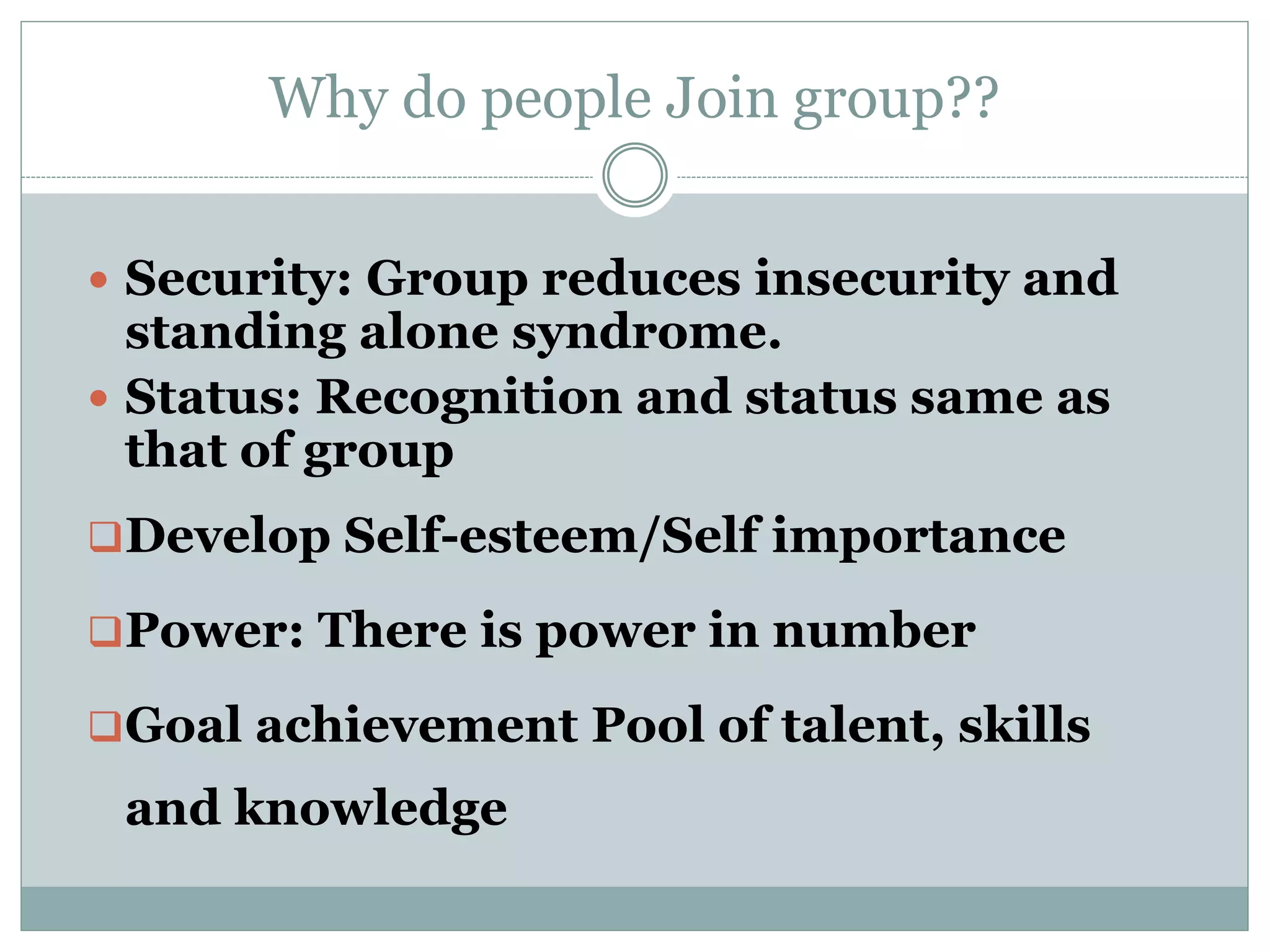 Group dynamics and teamwork | PPTX