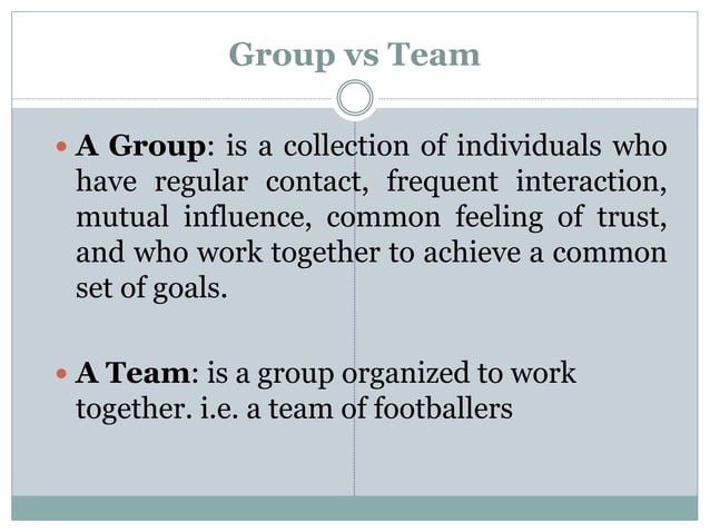 Group dynamics and teamwork | PPTX