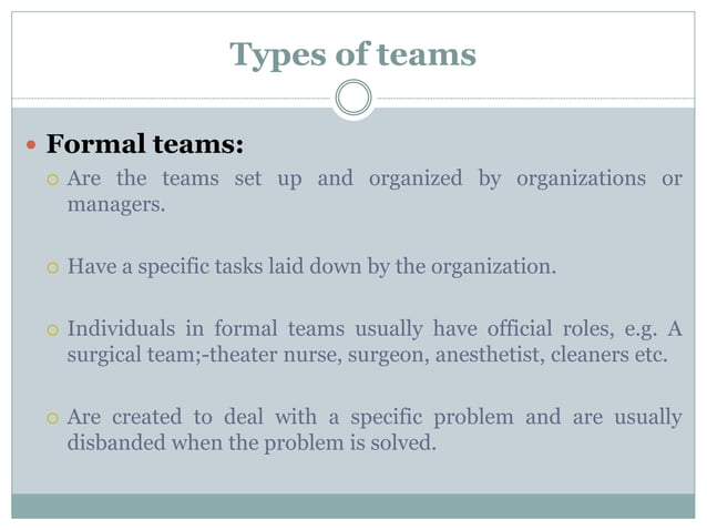 Group dynamics and teamwork | PPTX