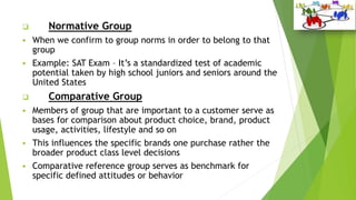 Group Dynamics of Consumer Behavior | PPTX