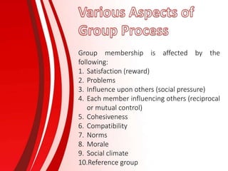 Group Dynamics & Counseling | PPTX