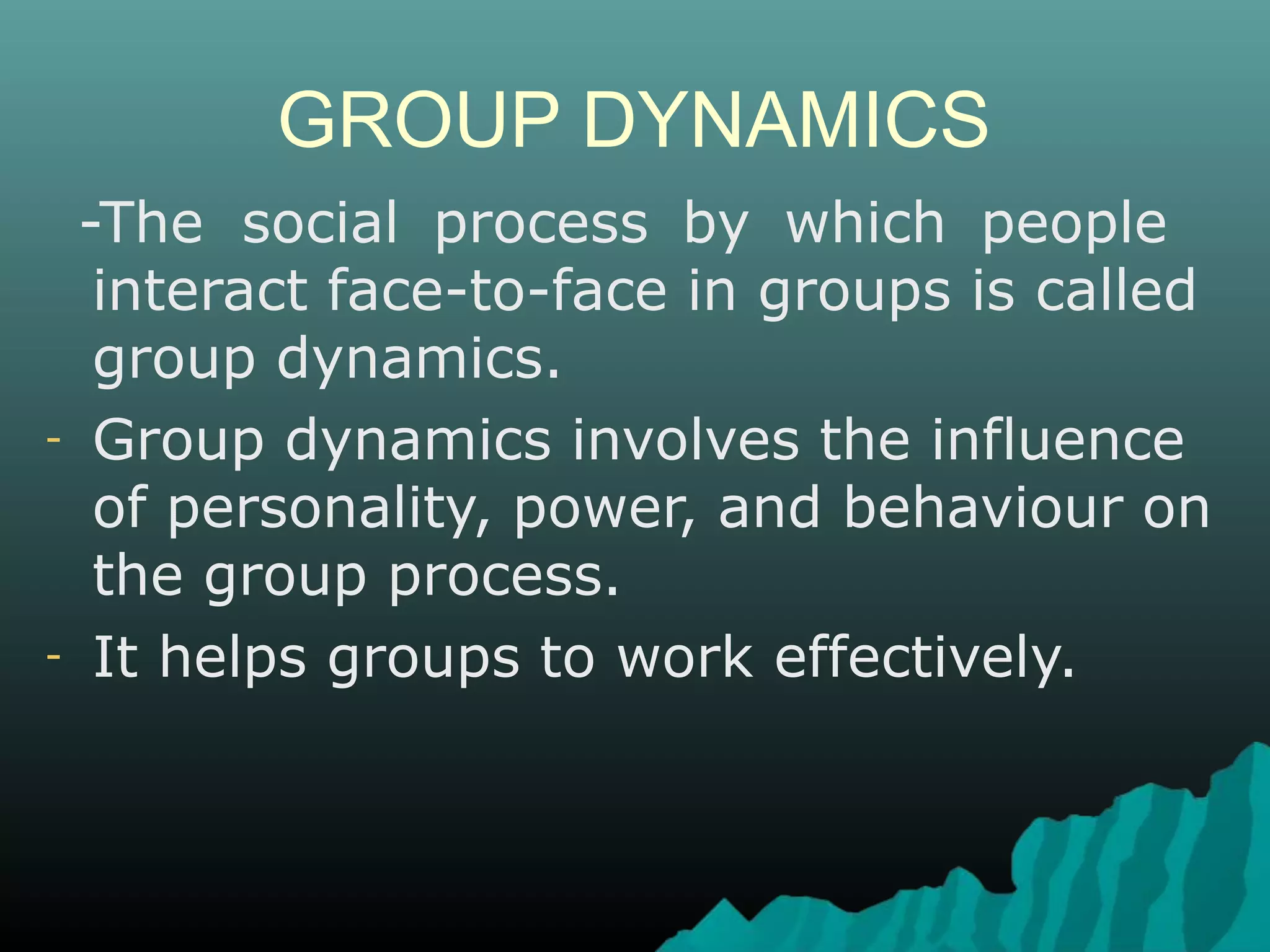Group dynamics ppt by shantanu arora | PPT