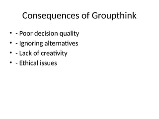 Understanding Group Dynamics: Groupthink, Polarization, and Social ...