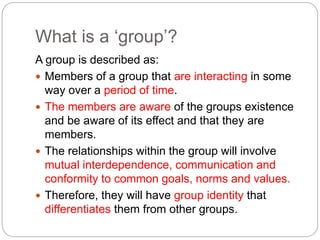 Group Dynamics I | PPT