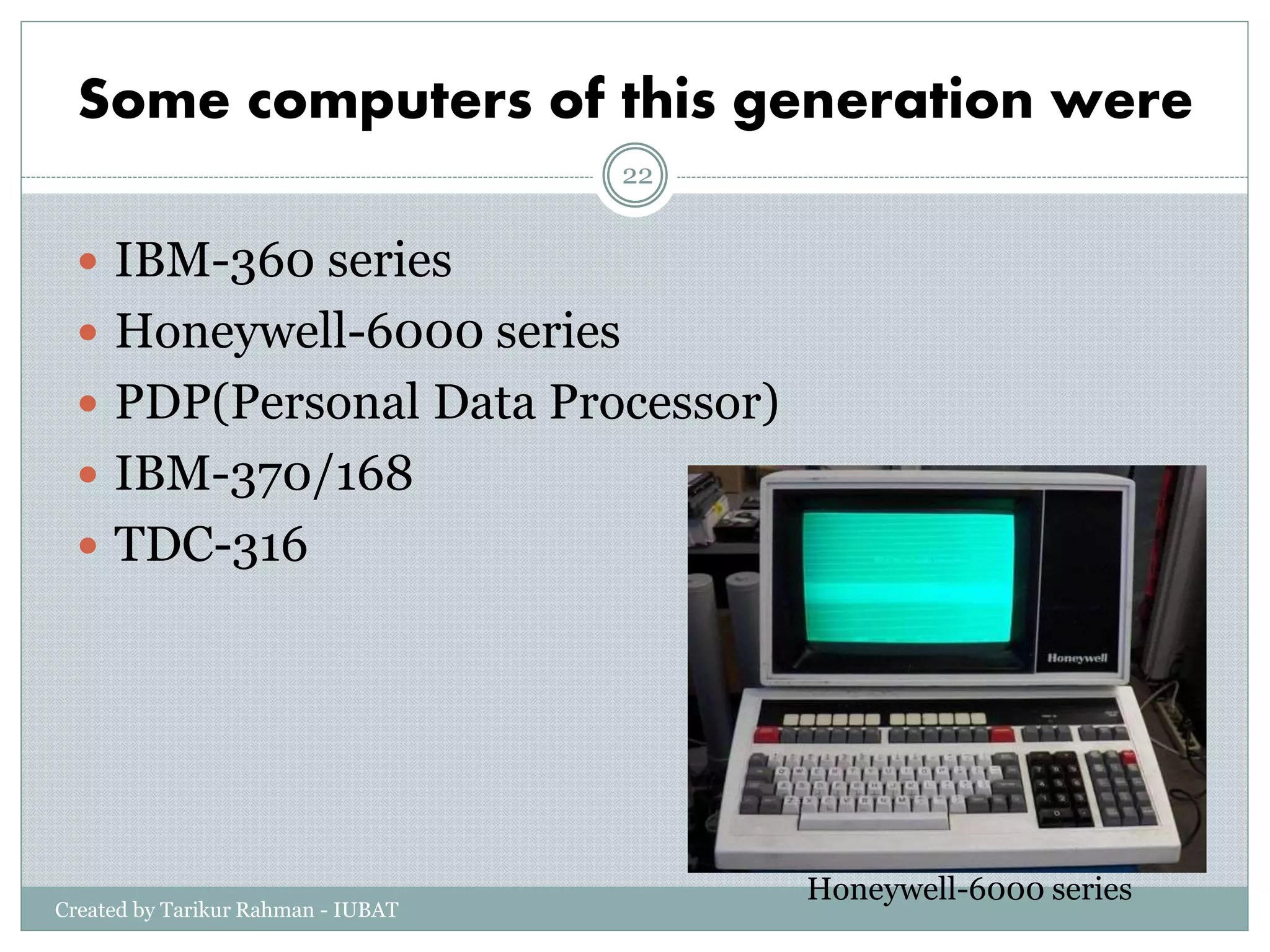 History and Generation of Computer | PPTX
