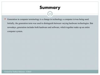 History and Generation of Computer | PPTX | Computing | Technology ...