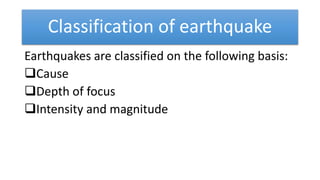 EARTHQUAKE AND ITS MITIGATION WITH CASE STUDY | PPTX