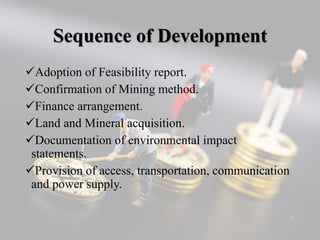 Stages of mining Development and Exploitation | PDF