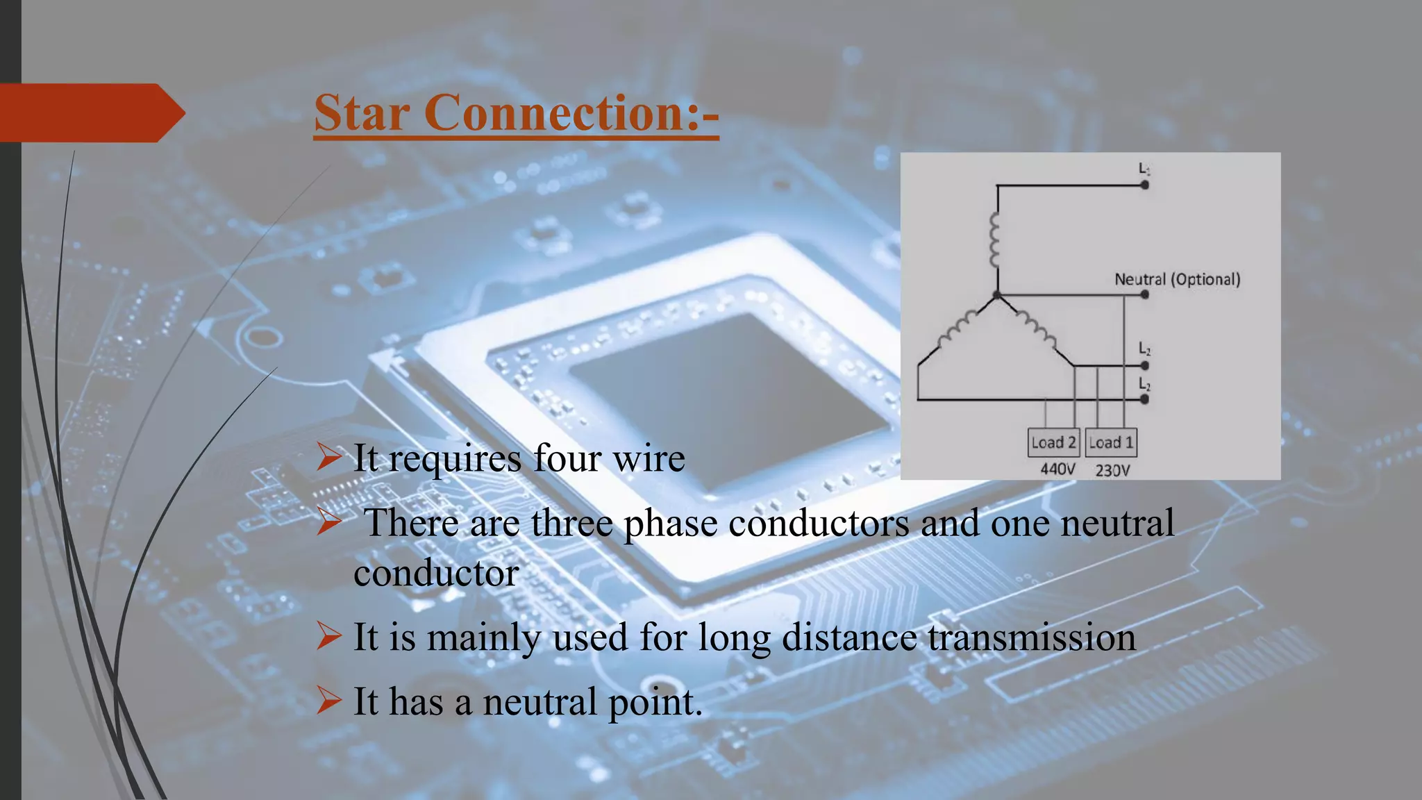 Measurement of various line and phase quantities for a three phase ac ...