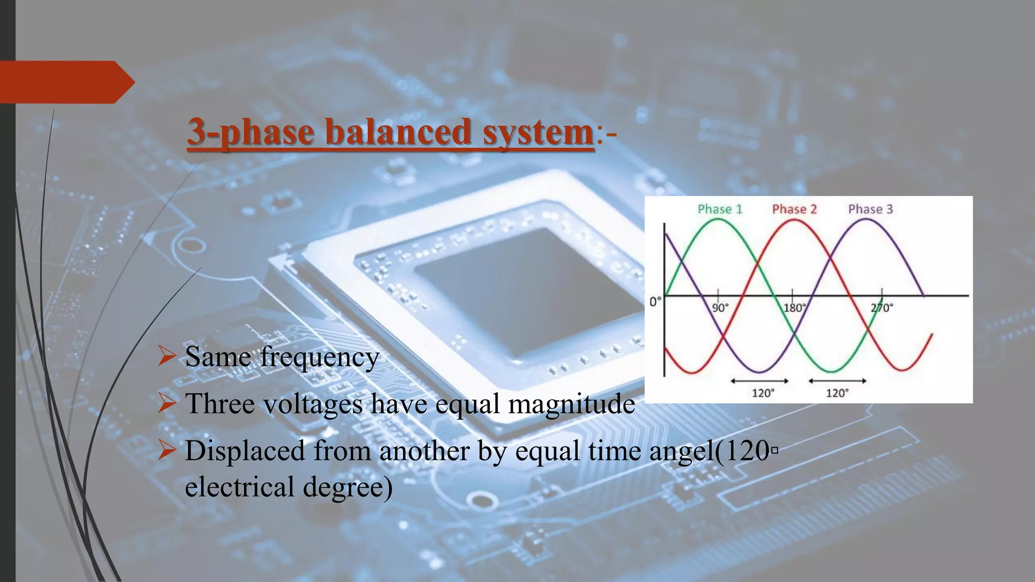 Measurement of various line and phase quantities for a three phase ac ...