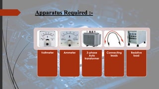 Measurement of various line and phase quantities for a three phase ac ...