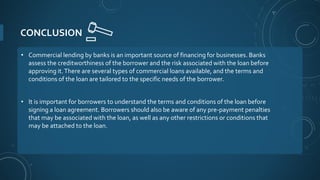 Commercial Lending By Banks.pptx