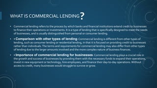 Commercial Lending By Banks.pptx