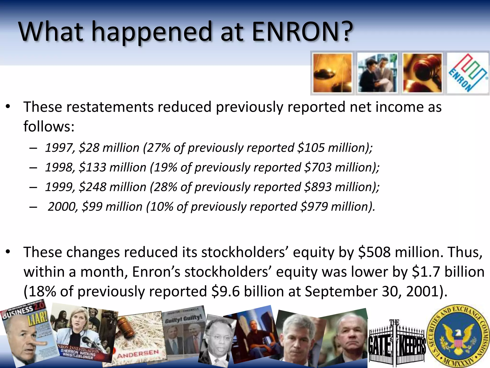 Enron - Corporate Governance - Scandal - Nesr | PPTX