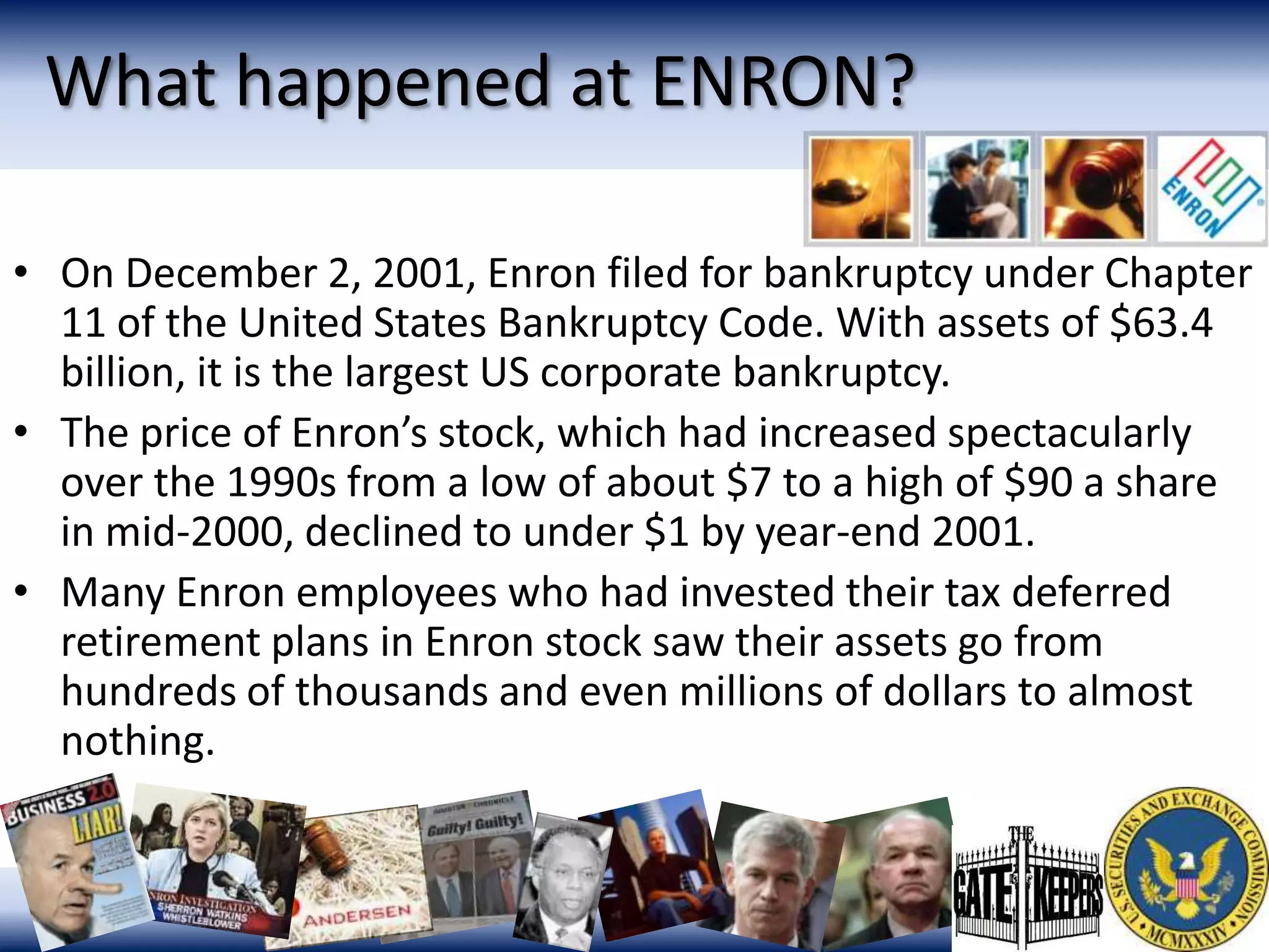 Enron - Corporate Governance - Scandal - Nesr | PPTX