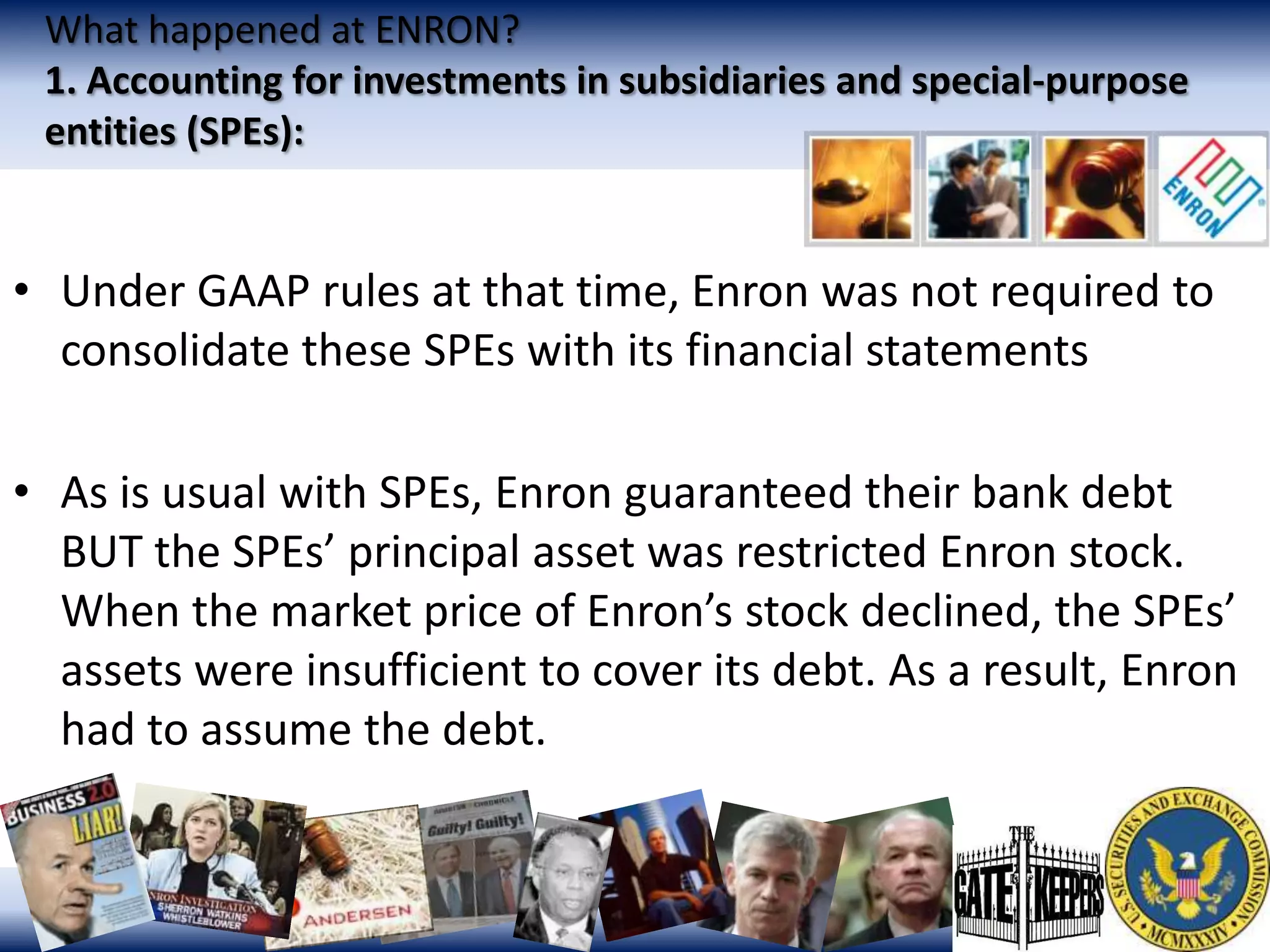 Enron - Corporate Governance - Scandal - Nesr | PPTX