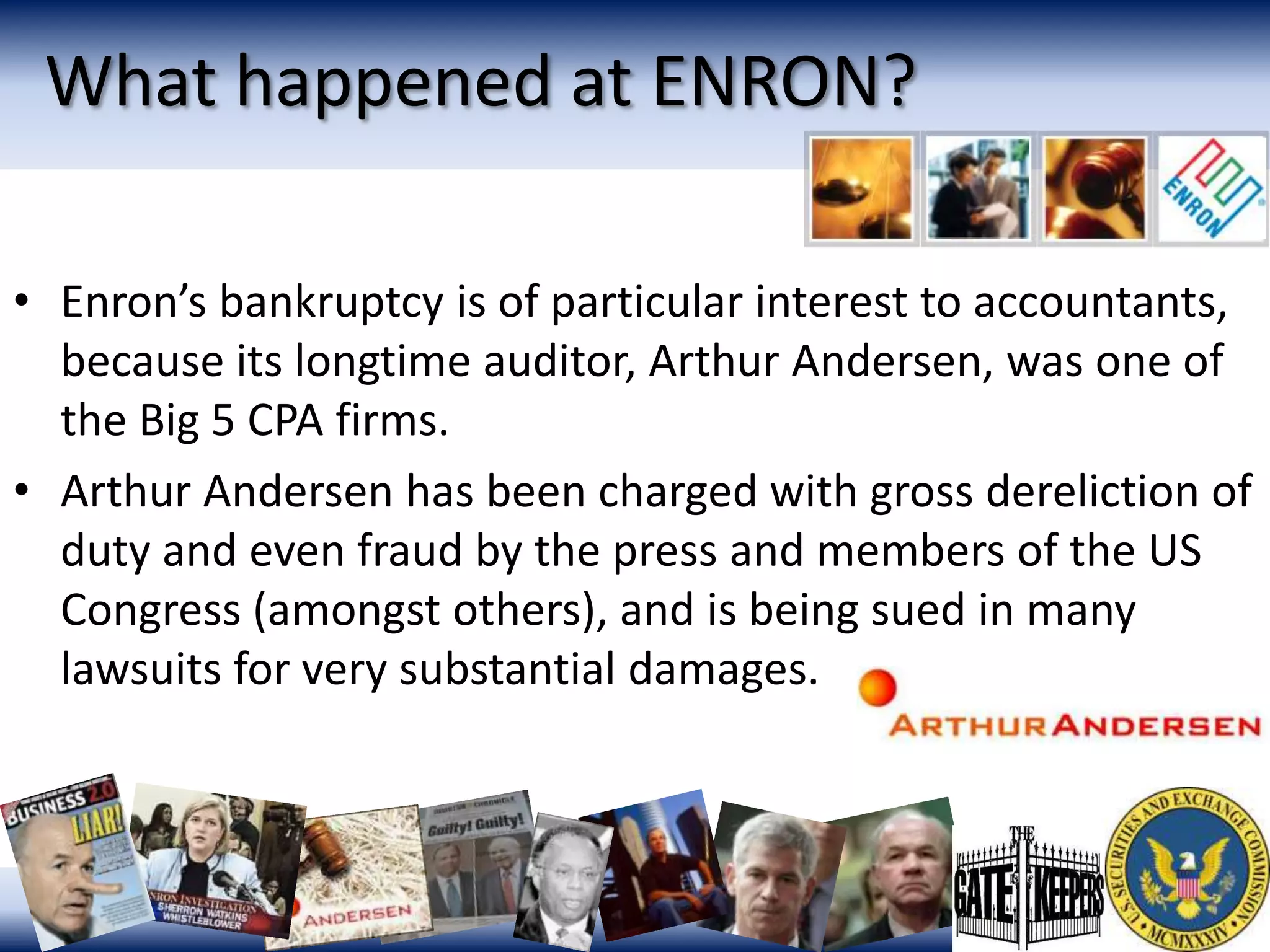 Enron - Corporate Governance - Scandal - Nesr | PPTX
